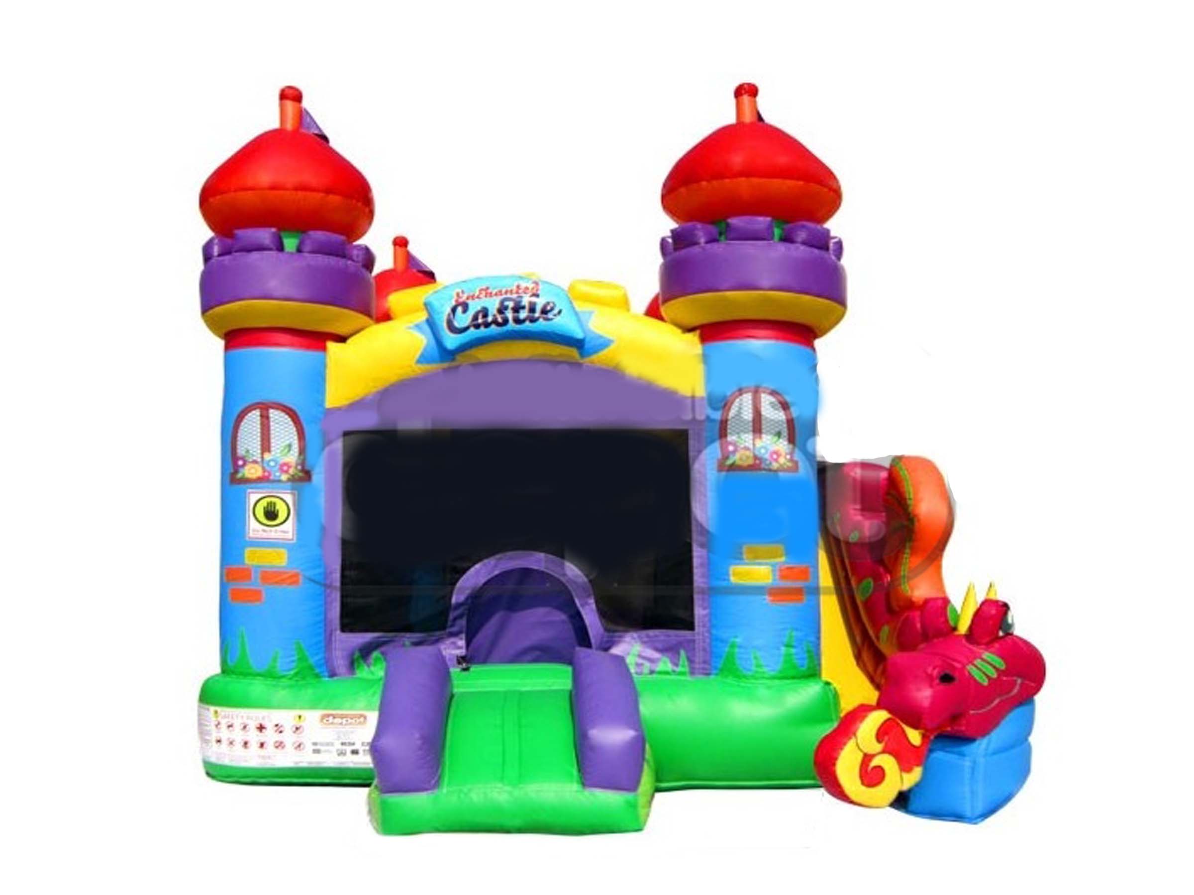 Dragon Castle Inflatable Combo and Bounce house Rentals
