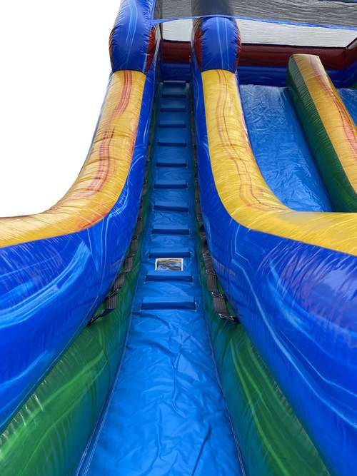 Fun Dual 18ft double lane slide - Hire in FL | Gloria James Event Rentals