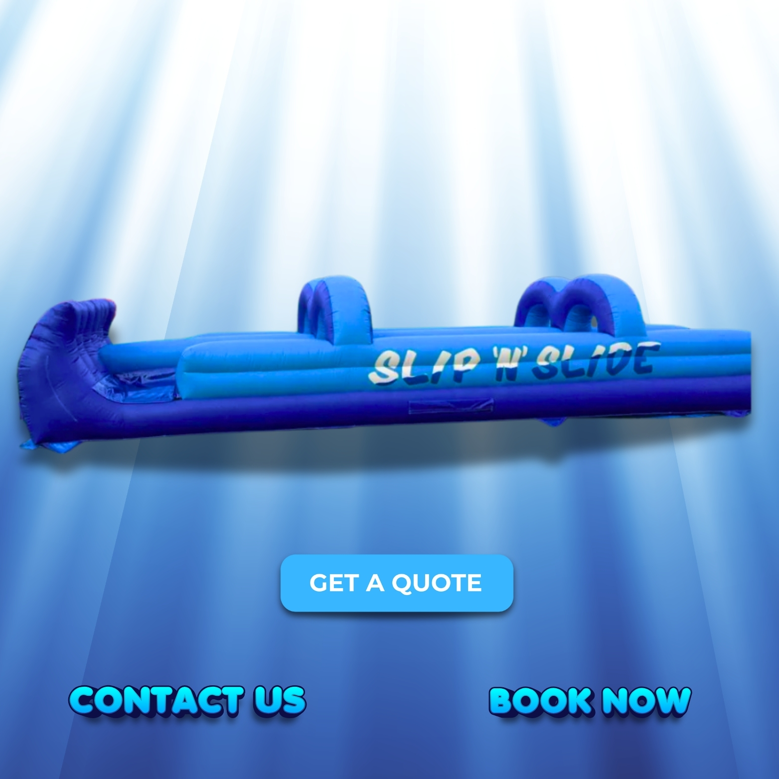 Slip And Slide Water Chute Hire Essex & London, 30ft Long