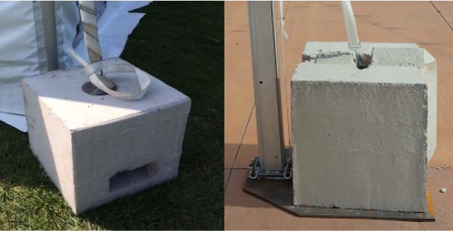 Tent Ballast Blocks (May be Required) - Rental in Texas | Southeast ...