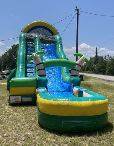 20ft Palm Tree Bump Slide - Hire in florida | Rip Roaring Rentals