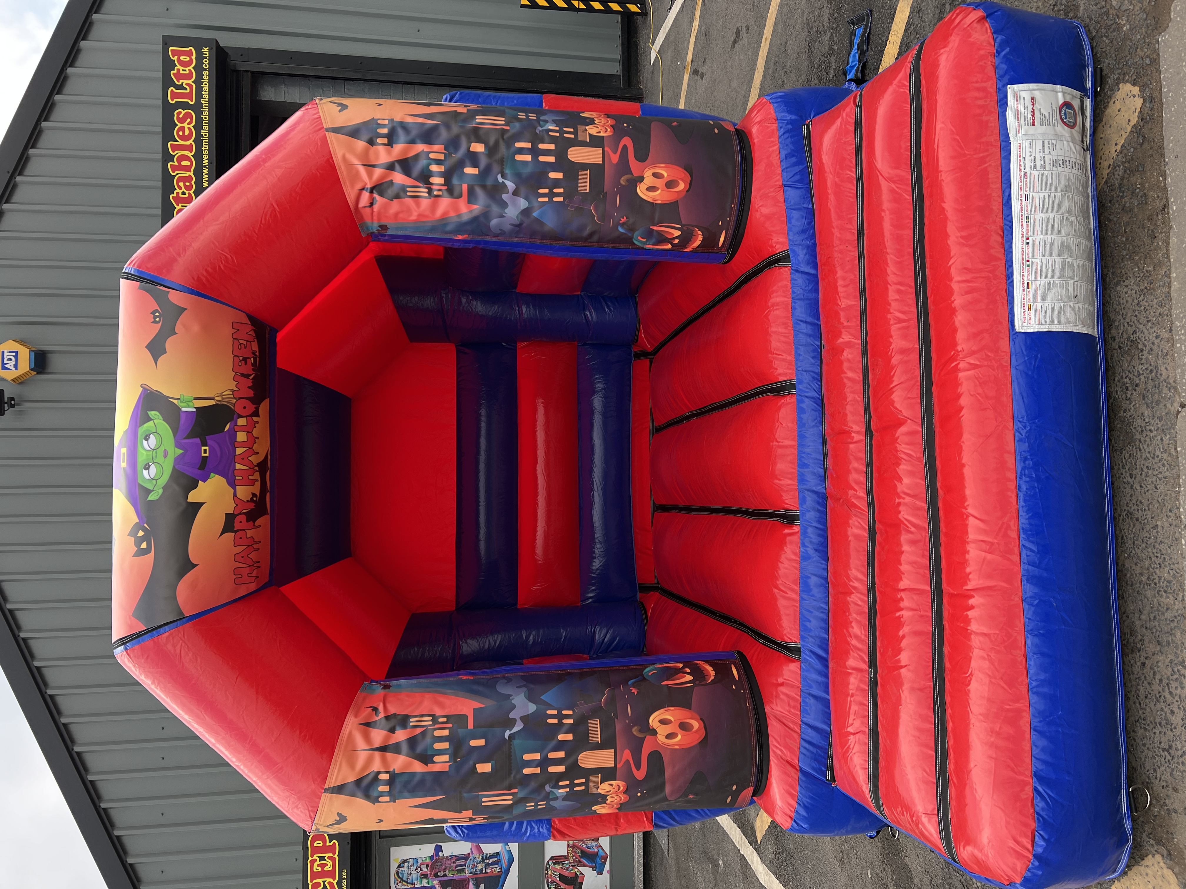 9ft x 11ft Halloween Bouncy Castle (Red) - Best Bouncy Castles service ...