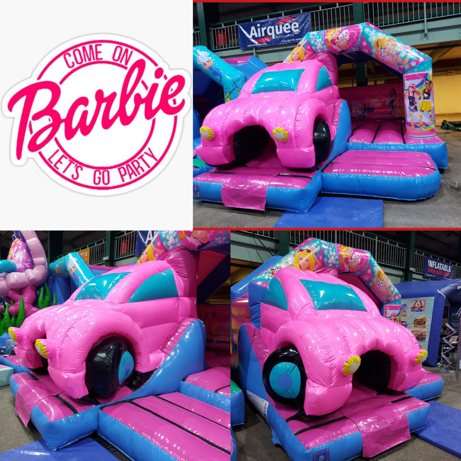 Barbie Dream Car Combi Castle - Bouncy Castle Hire in Nottinghamshire/Derby