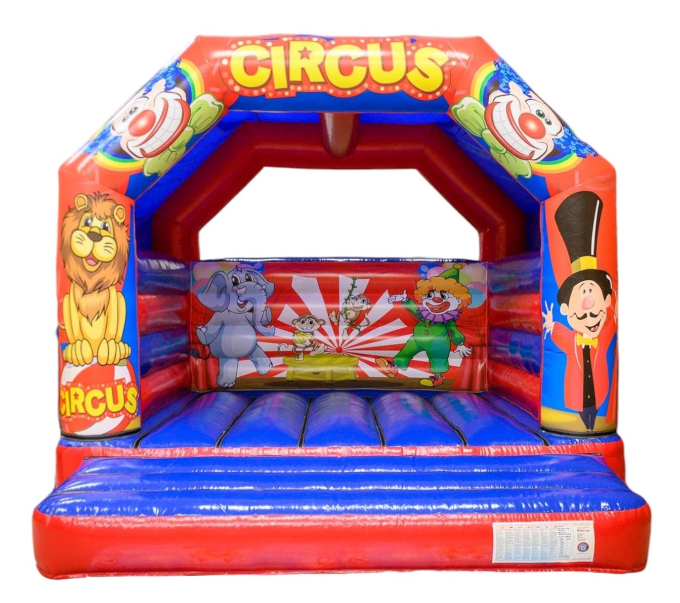 Large Circus Bouncy Castle (Adult Capable) - Hire, Balloon Displays ...