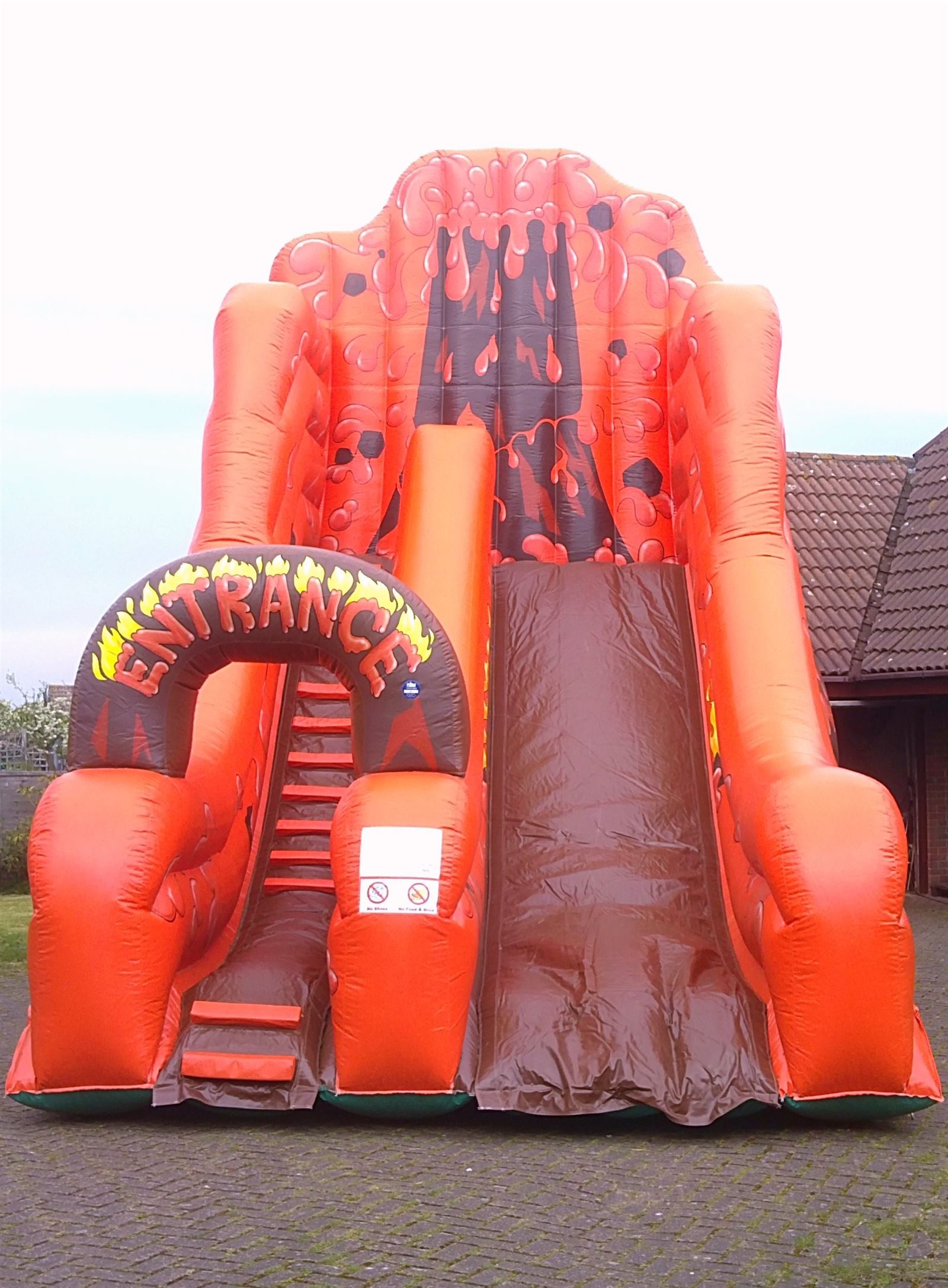 22ft High Volcano Mega Slide - Inflatable Fun Days Bexleyheath Welling