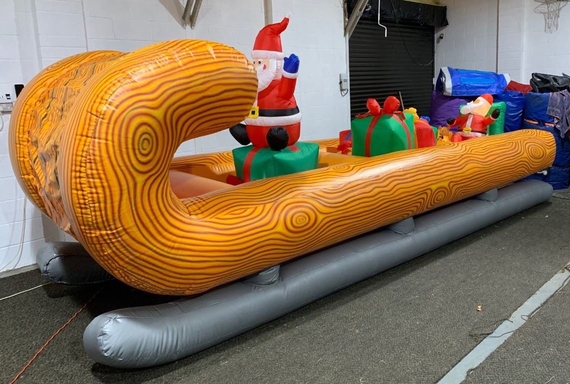 Sleigh Christmas themed Inflatable 18ft Long - Bouncy Castle Hire in ...