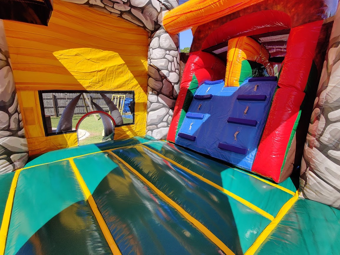 Dino Double Lane Combo Wet/Dry - Party and Inflatable Rentals in ...
