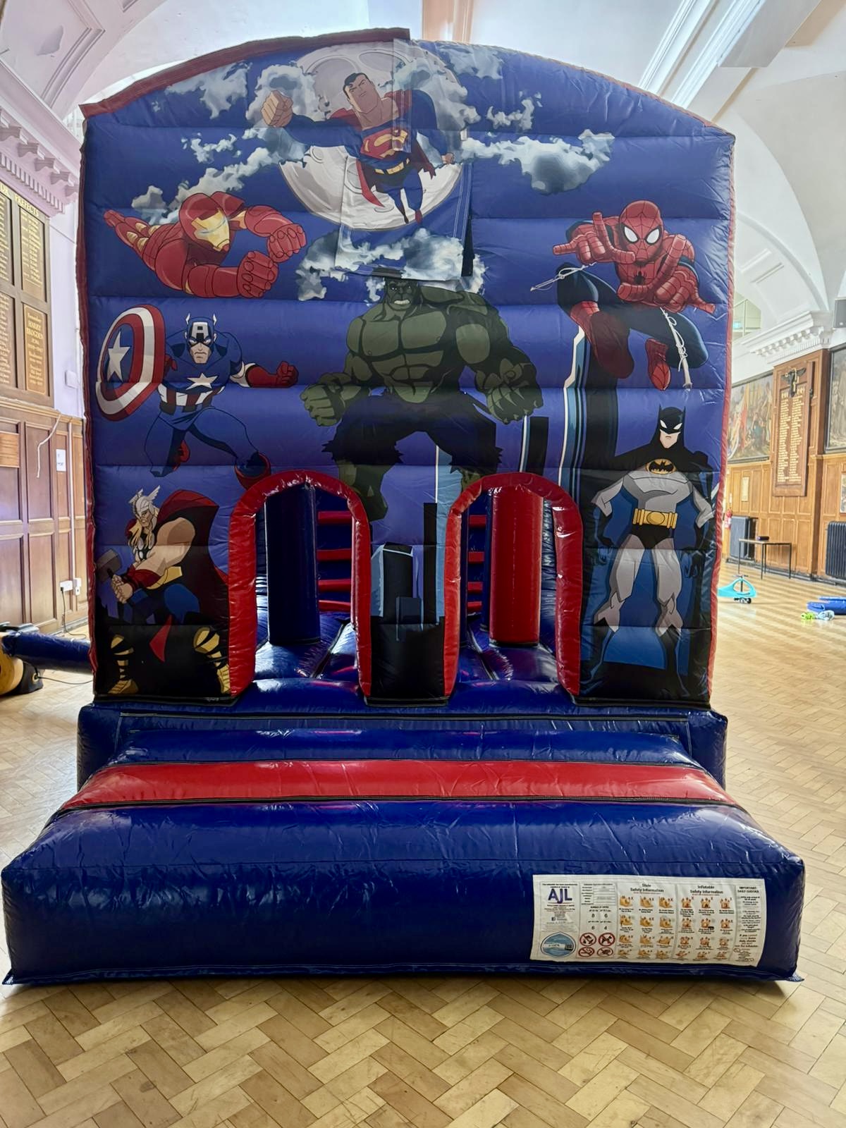 30ft x 9ft Superheros obstacle course - Bouncy Castle & Soft Play Hire ...