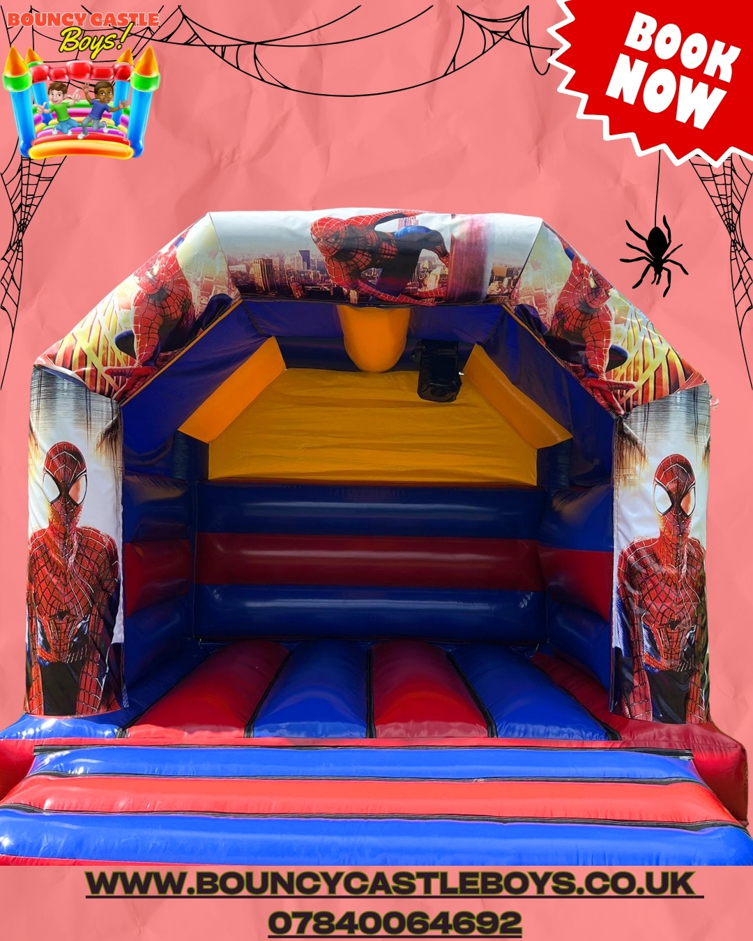 Character Bouncy Castles- Lilo & Stitch, Spiderman, Bluey, Frozen etc.