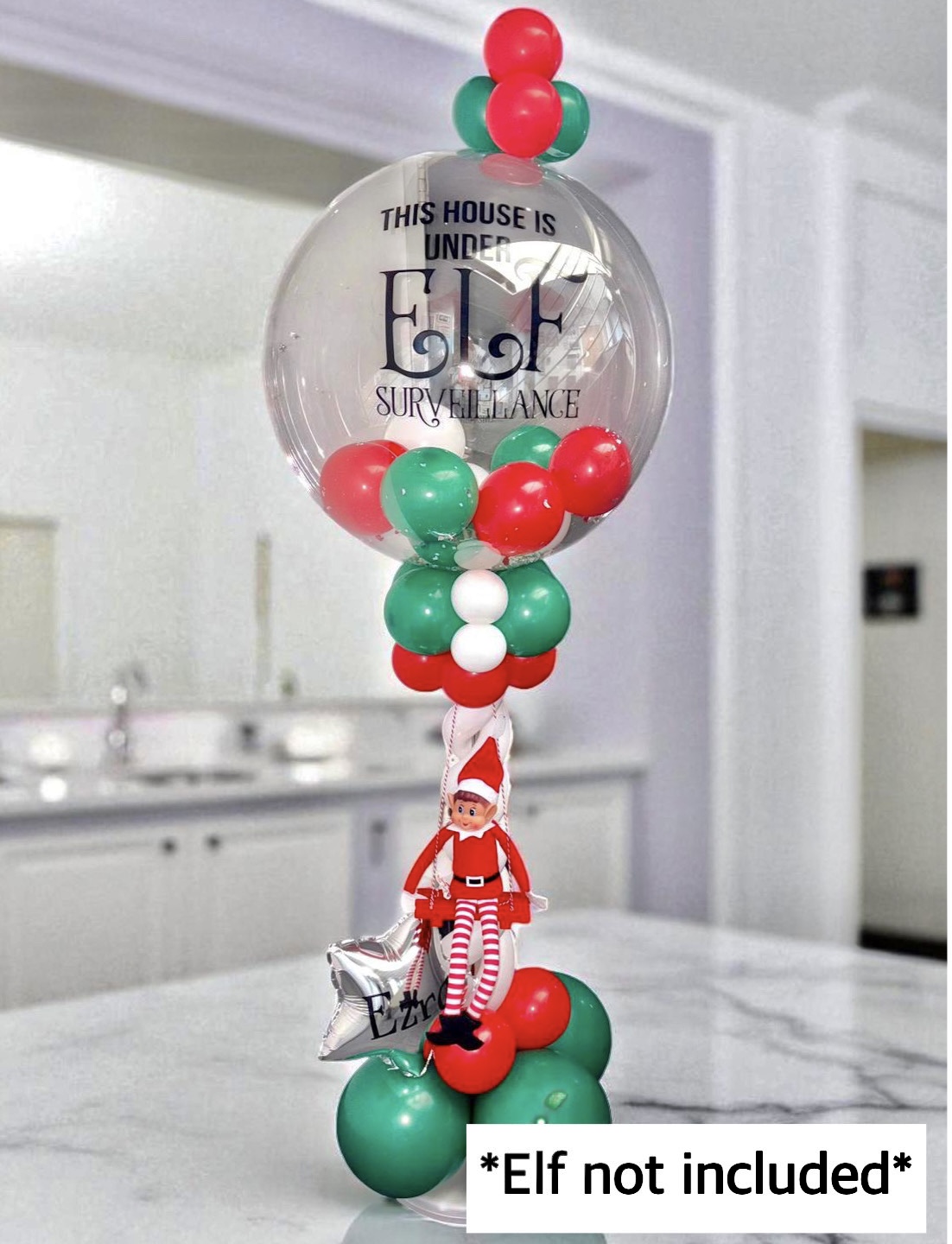 Elf balloon stand - (ELF NOT INCLUDED) - Hire, Balloon Displays, Bouncy ...