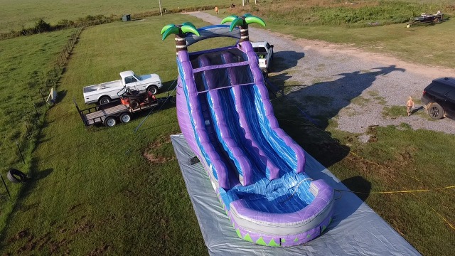 Purple Monster Water Slide - Hire in Ft. Towson, Broken Bow, Wright ...