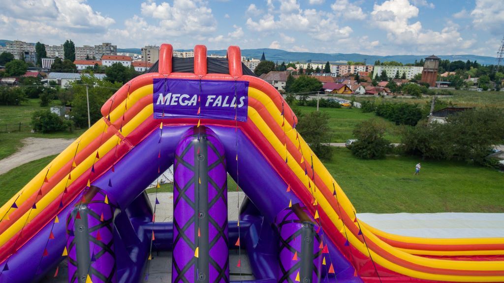 Mega Falls Slide / Water Slide (THE LARGEST SLIDE IN THE WHOLE OF ...