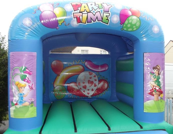 CV-Party Time Blue 11ftx13ftx10ft - Bouncy Castle, Softplay and Mascot ...
