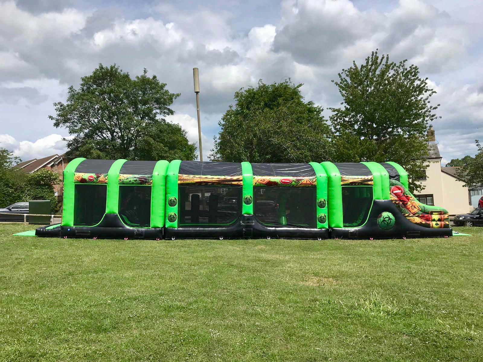 Toxic Inflatable 3 Piece Obstacle Course - Inflatable, Bouncy Castle ...