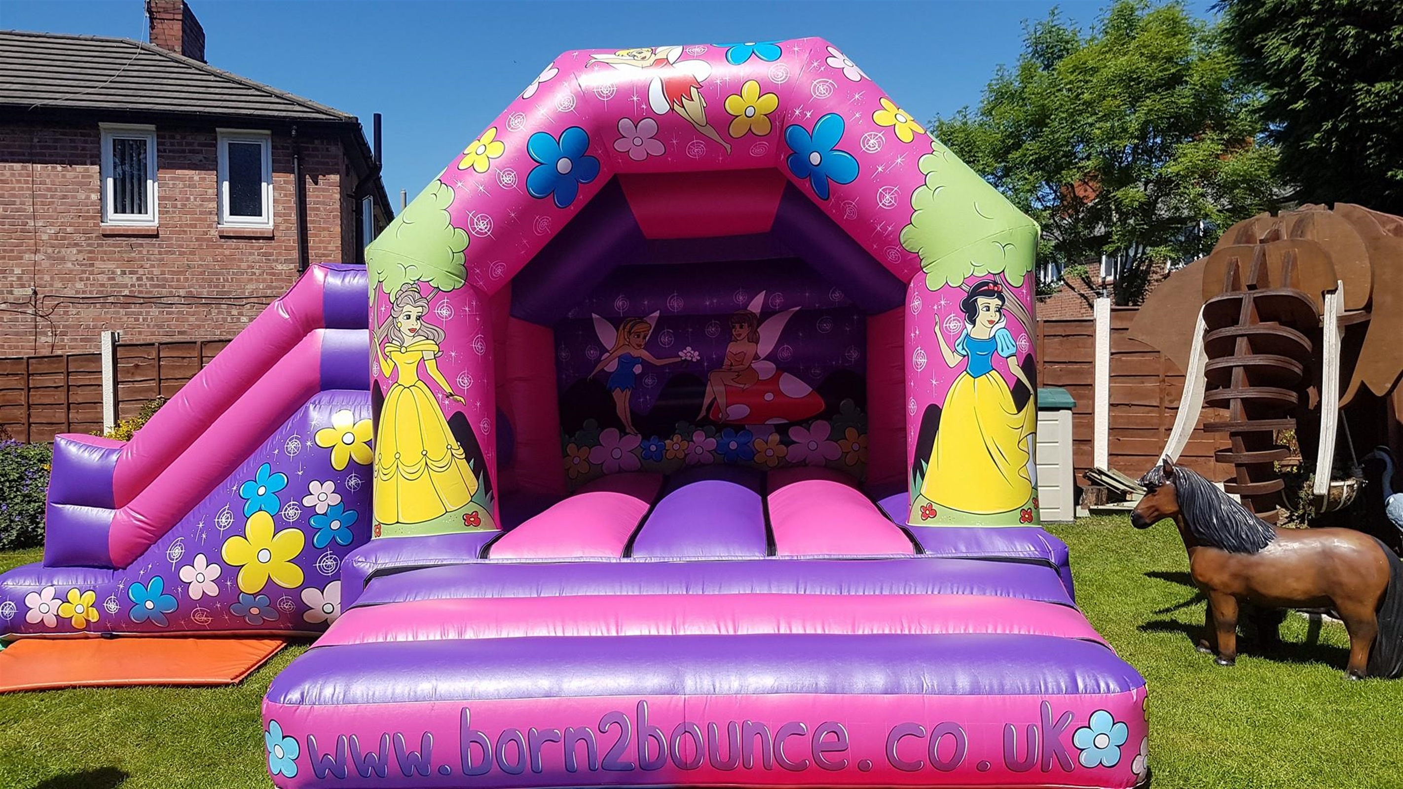 Bouncy castle with slide hire - Born 2 Bounce