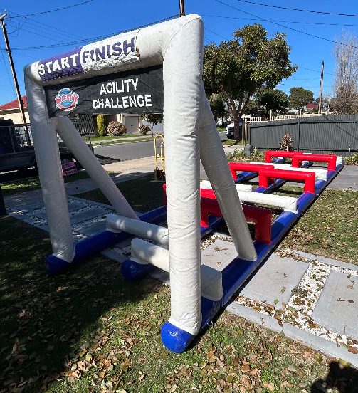 AFL Inflatable Agility Challenge Hire – Adelaide Hills | Castle Capers