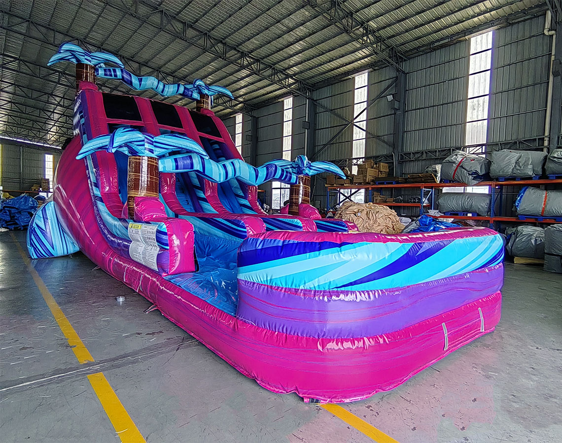 18ft Supernova Splash Water Slide | Lansing, MI – Bounce House Kingz