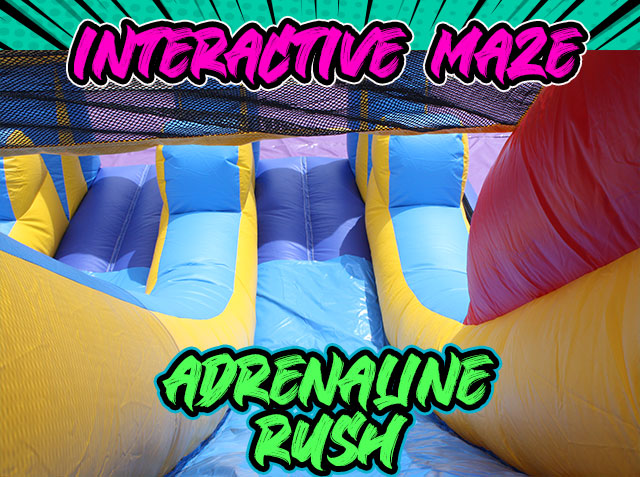 Adrenaline Rush Inflatable Maze Giant Obstacle Race AE Air Jumper