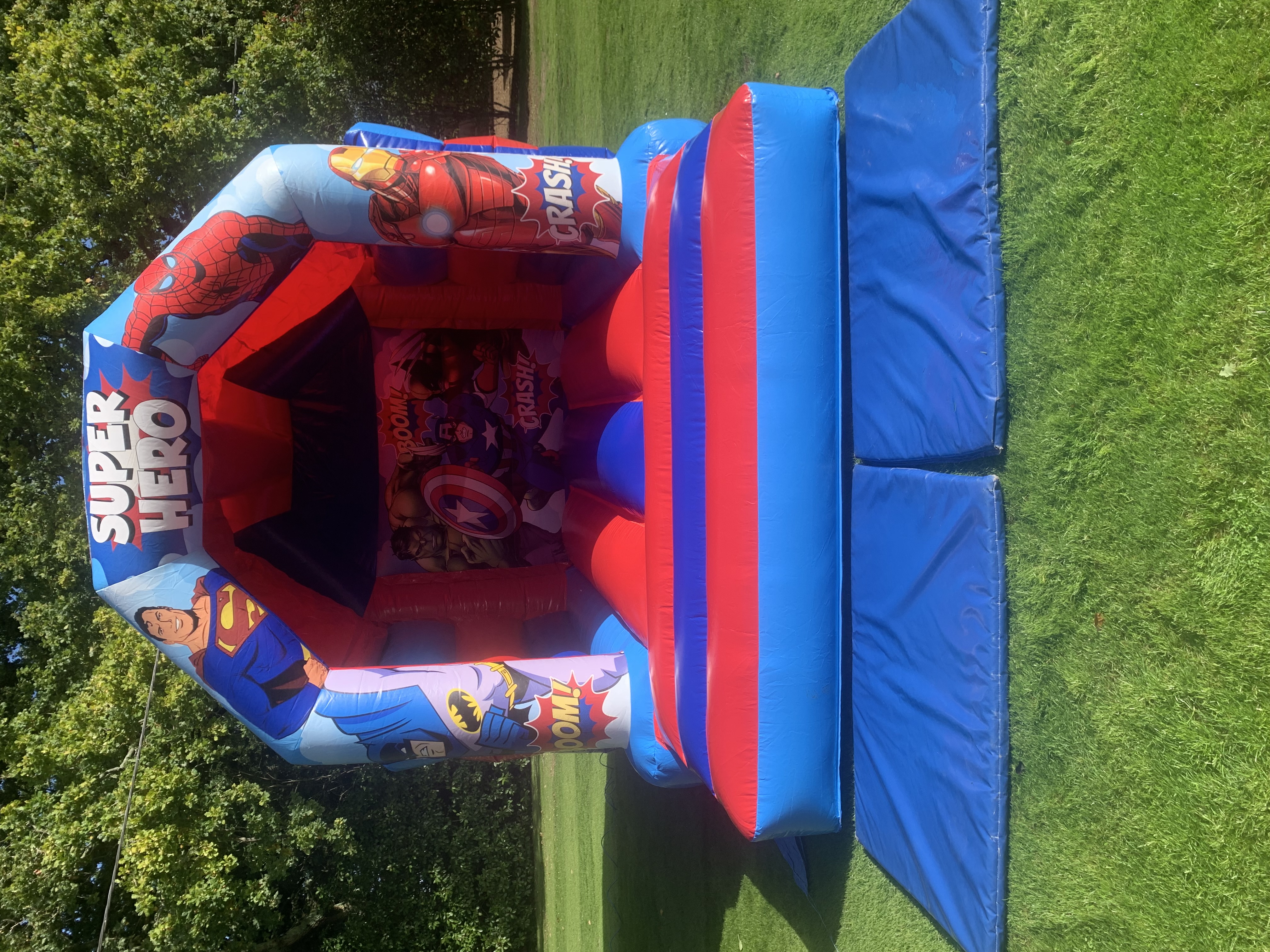 Superhero bouncy castle hire | bounce mania