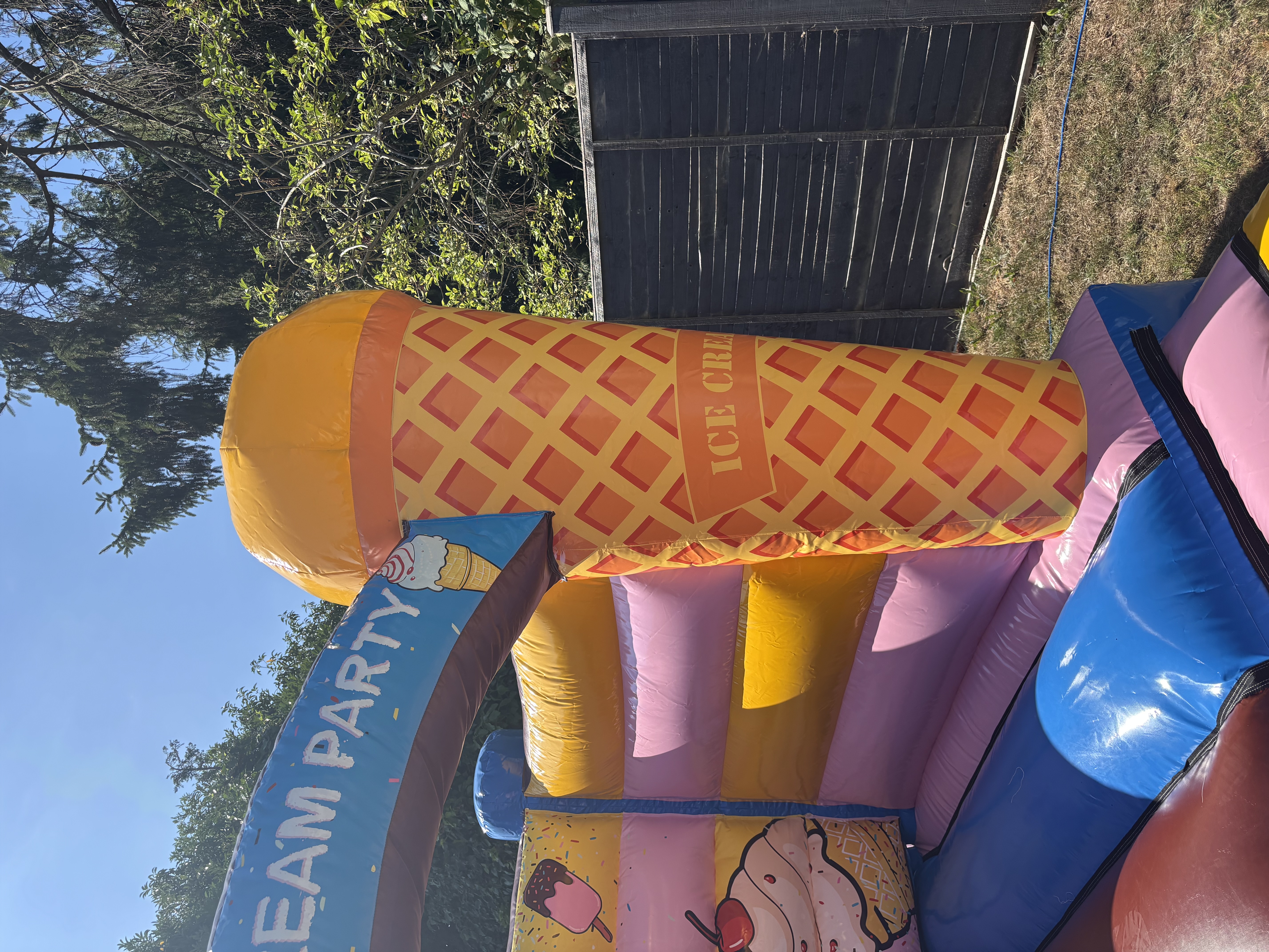 10ft x 12ft 3d Ice-cream castle - Best bouncy castle hire in Surrey