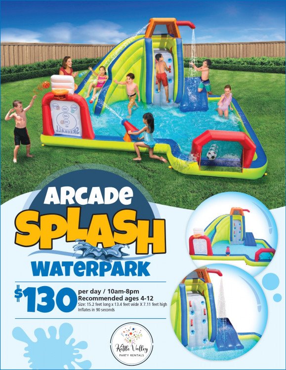 Water Park Rental Kelowna | Arcade Splash Fun 🌊🎉