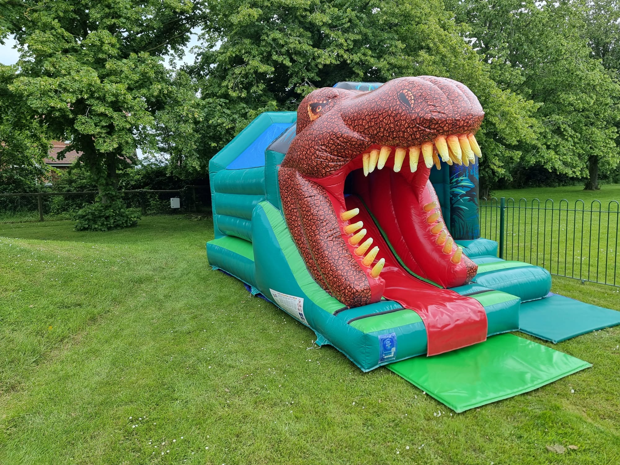 18 x 14 T-Rex Dinosaur Slide Combo (3D) - Best Hire service in Ipswich ...
