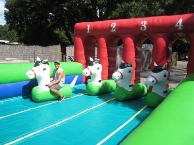 Inflatable Pony Derby Race - Rent in Florida | Seminole Slides and Such