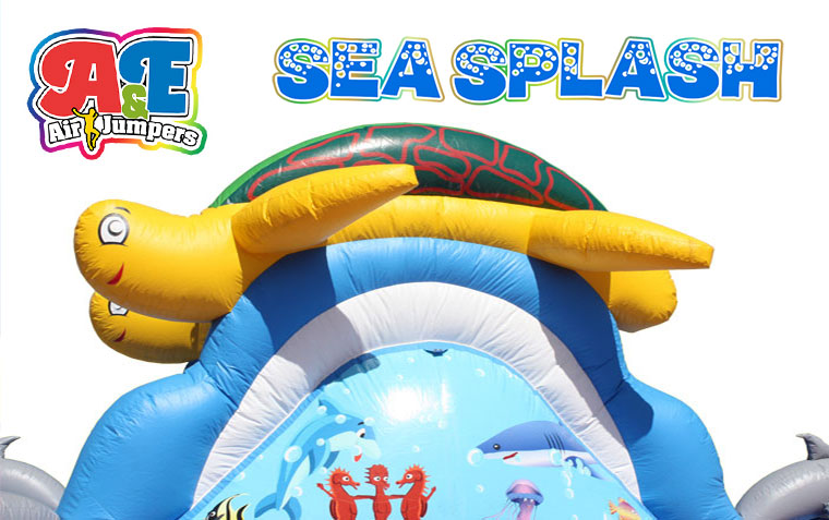 Sea Splash Under The Sea Children's Inflatable Water Slide For Rent