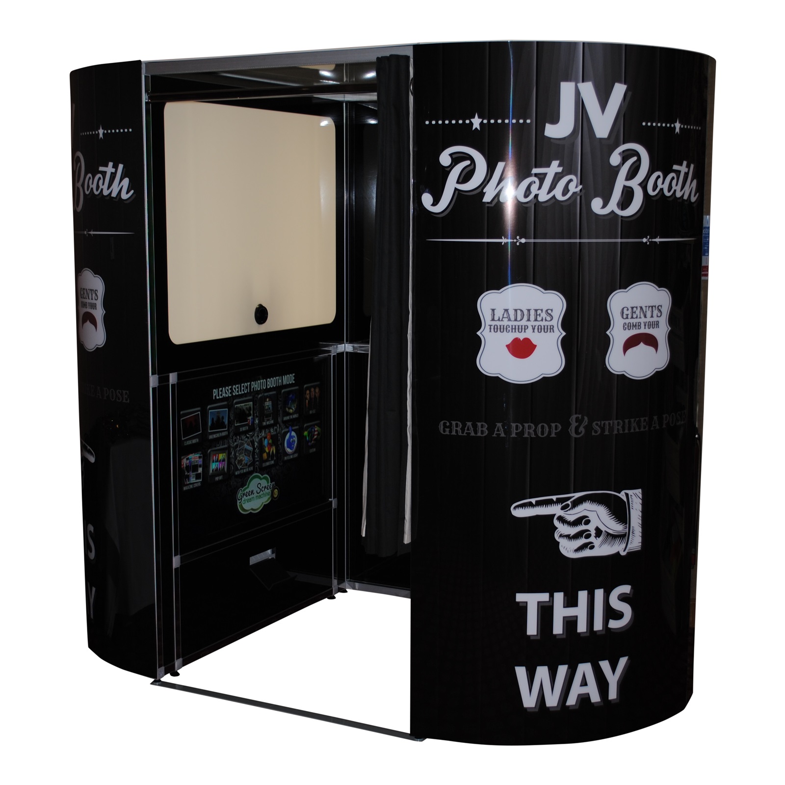Our Booths - JV Photo Booth Hire in Basingstoke, Hook, Tadley, Fleet ...