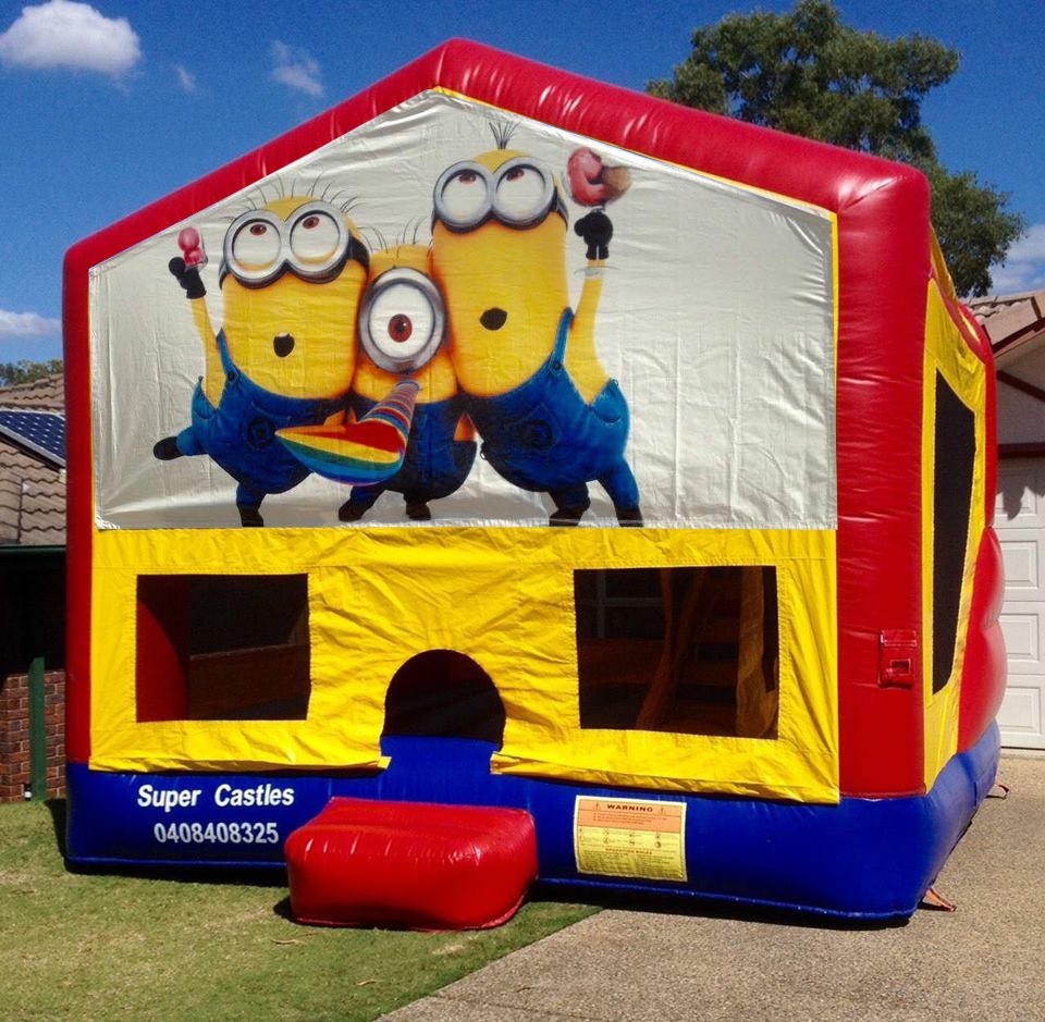 Minions Medium Banner Castle - Jumping Castle Hire Brisbane, Jumping ...