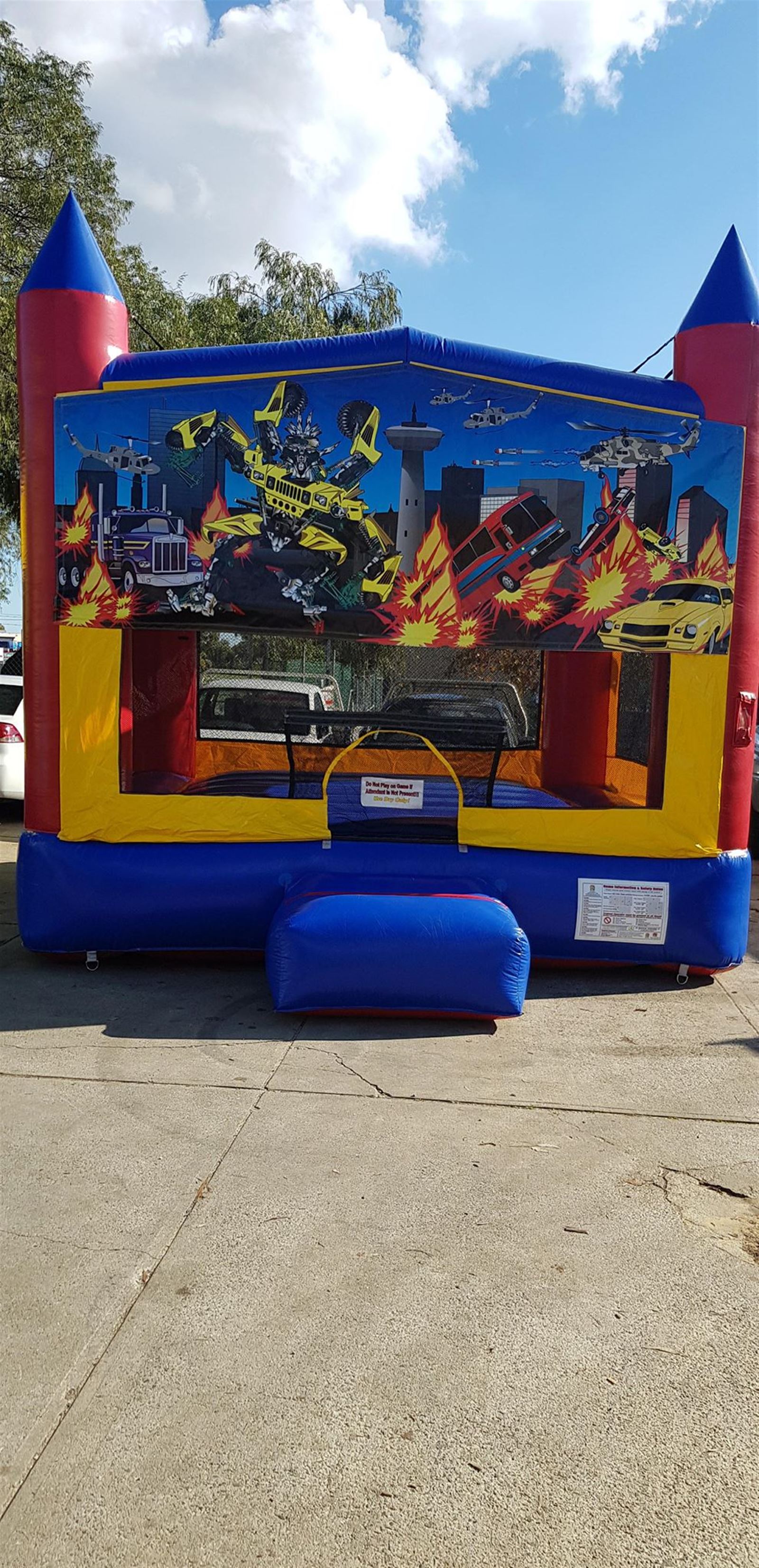 Transformers Bouncy Castle - Bouncy Castle Hire and Water Slides in Perth