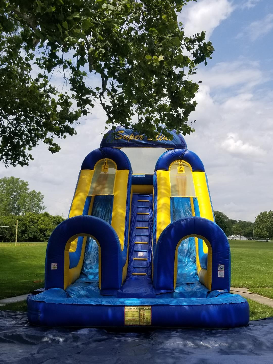 22ft Double Lane Super Water Slide - Hire in OH | Weeee Jumpin LLC