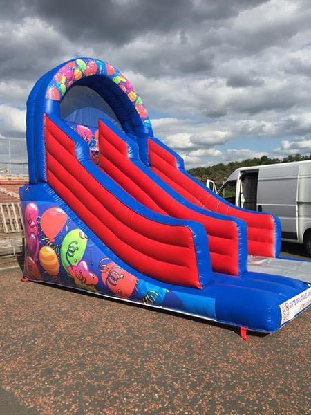 Curved Party Time Giant Slide - Bouncy Castle Hire in Edinburgh, East ...