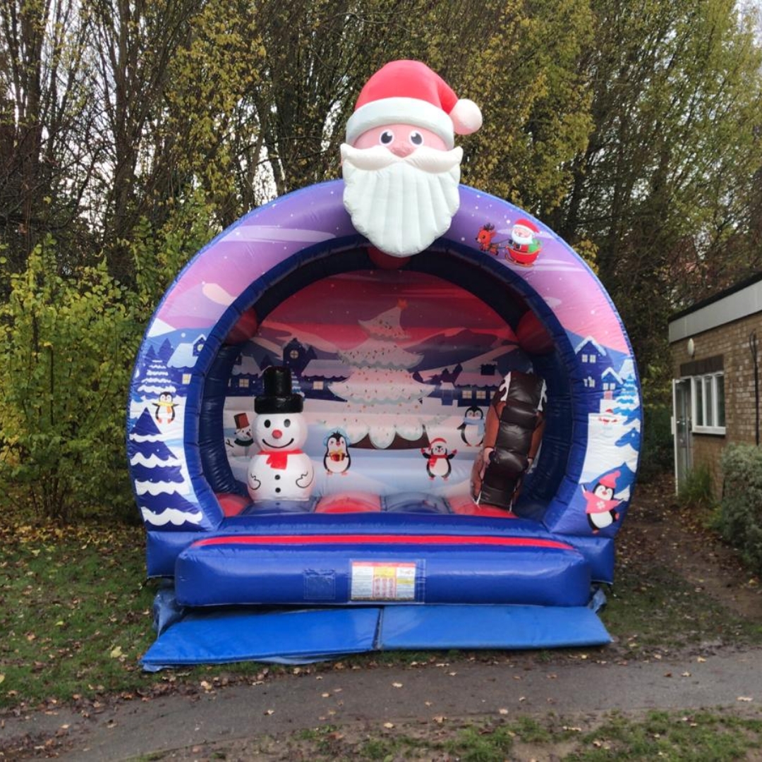 Deluxe Curved Christmas Bouncy Castle - Inflatable, Bouncy Castle ...