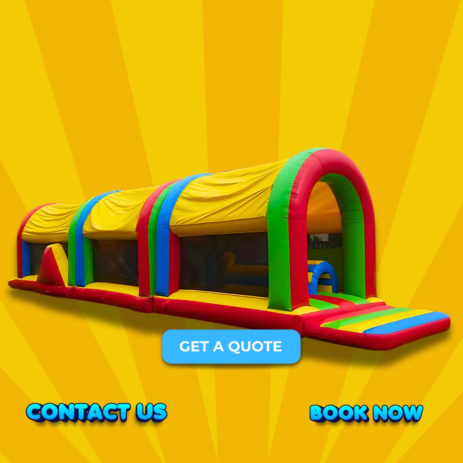 Inflatable Assault Course Hire,Bouncy Castle Obstacle Course Rent,UK