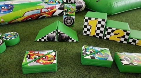 18pc Race car softplay