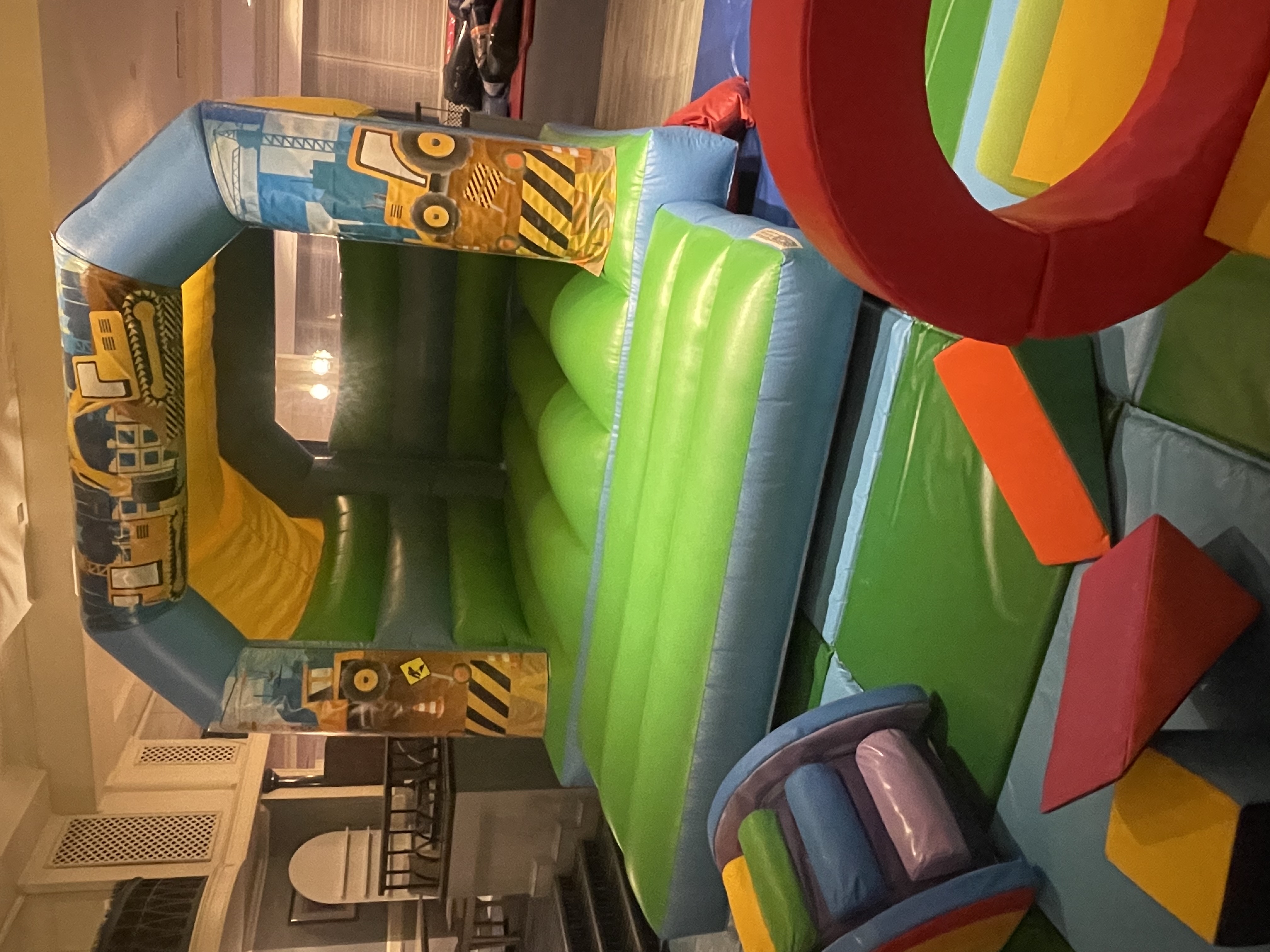 Construction Themed Castle - Bouncy Castle, Party Hire, Bucking Bronco ...