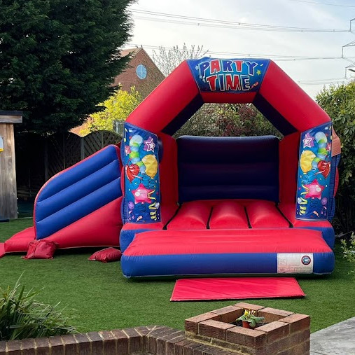 Party Time Castle / Slide Combo - Inflatable, Bouncy Castle ...