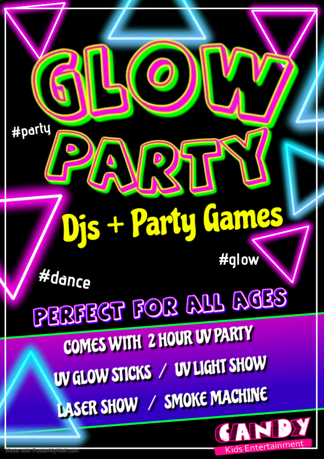 Uv Party For Children Birthdays