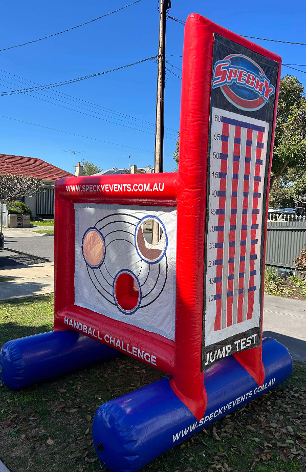AFL Handball Challenge Inflatable Hire | Sports Party Fun Adelaide Met