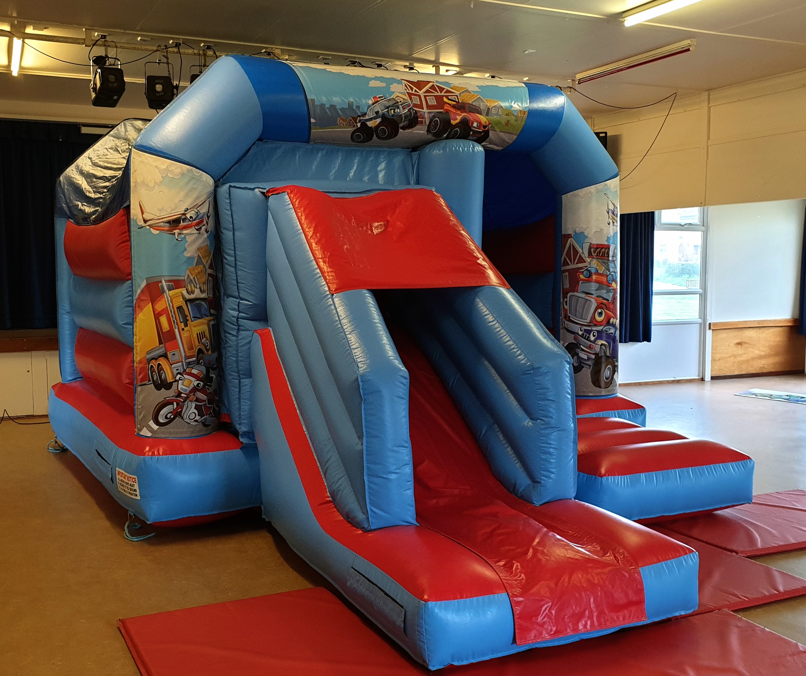 Transport Bouncy Castle with Front Slide - Bouncy Castle Hire in Milton ...