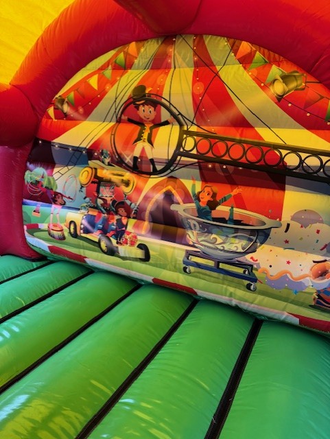 15ft x 12ft Circus Contoured Front Slide - Bouncy Castle Hire in Birmingham Solihull | Bouncing ...