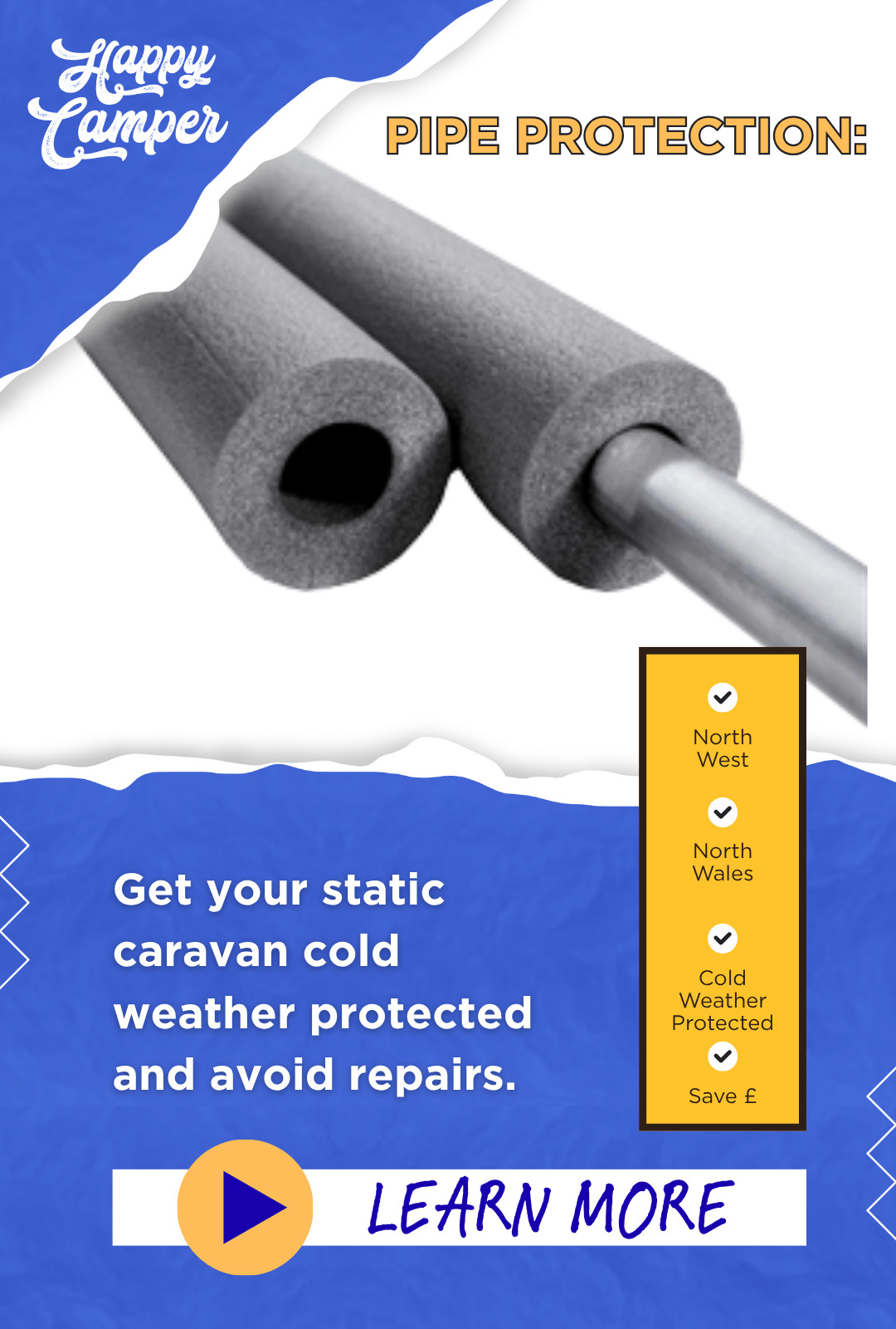 Static Caravan Pipe Lagging Installation - Motorhome & Caravan Repairs ...