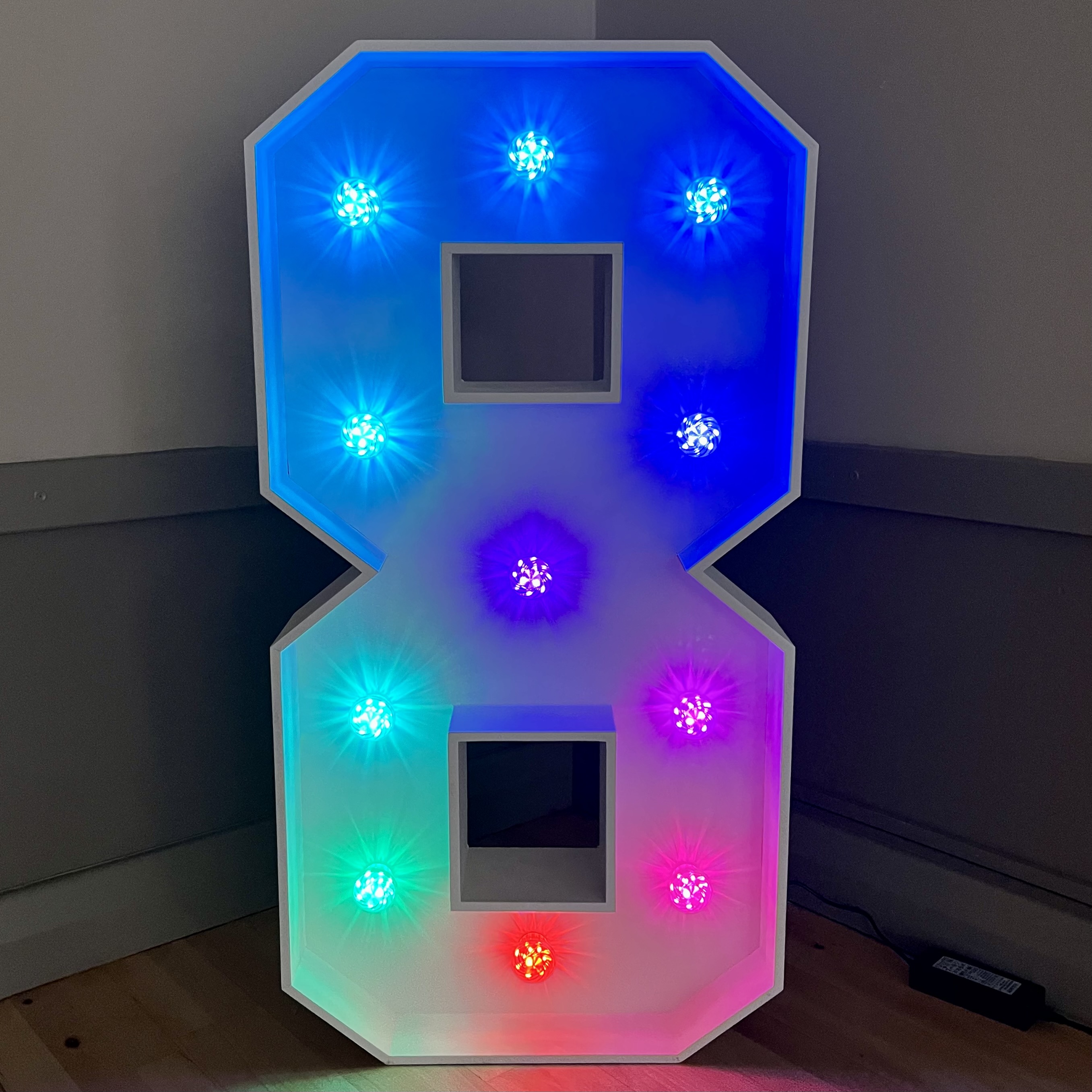 4ft Light-Up LED Numbers - Bouncy Castle Hire in Crowborough, Tunbridge ...