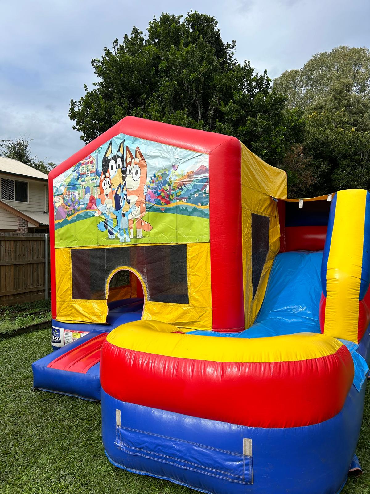 4x5 Bluey Themed Slide Jumping Castle - Jumping Castle Hire in ...