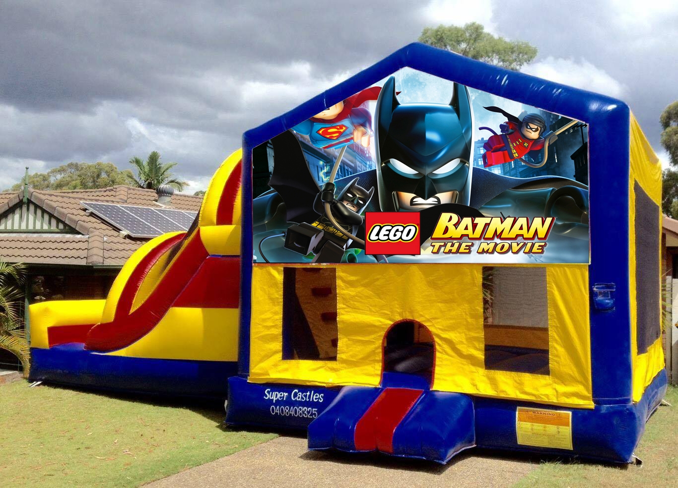Lego Batman Large Banner Castle - Jumping Castle Hire Brisbane, Jumping ...