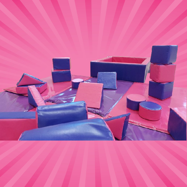 Pink & Purple Soft Play with Ball Pool - Bouncy Castle Hire in ...