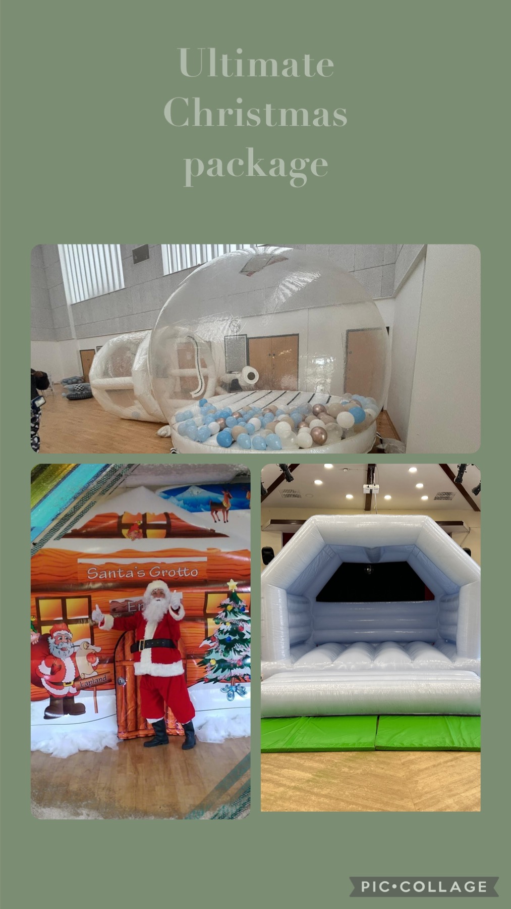 Christmas Inflatables for Hire | Santa's Grotto, Snowglobe & More