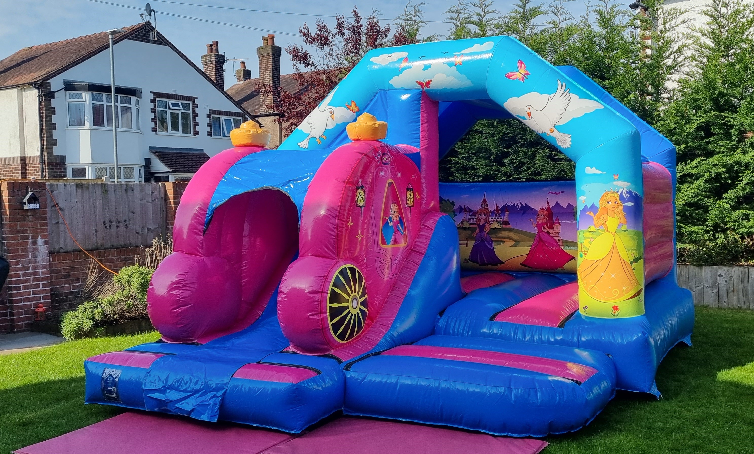 Bouncy castle with slide hire - Born 2 Bounce