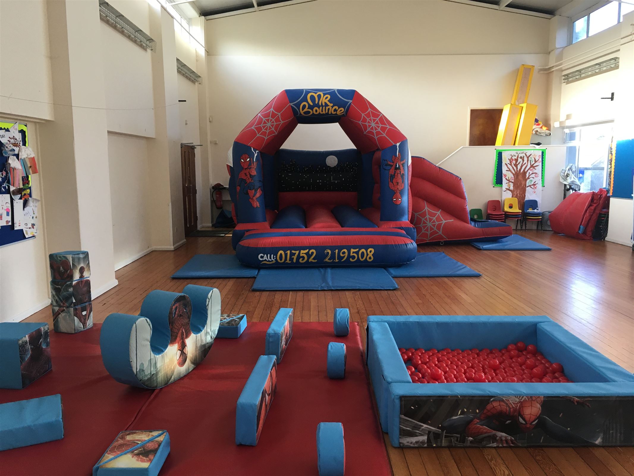 Spider-man Bouncy Castle , Spider-man Ball Pool and Spider-man soft ...